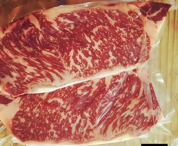 NY Strip Wagyu Gold 2 x 10 oz | Sabra Farm