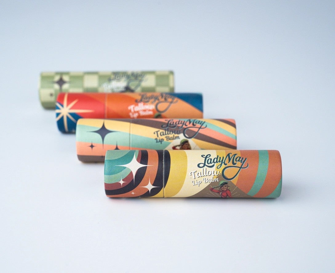 Lady May Tallow Lip Balm 4-Pack | Sabra Farm